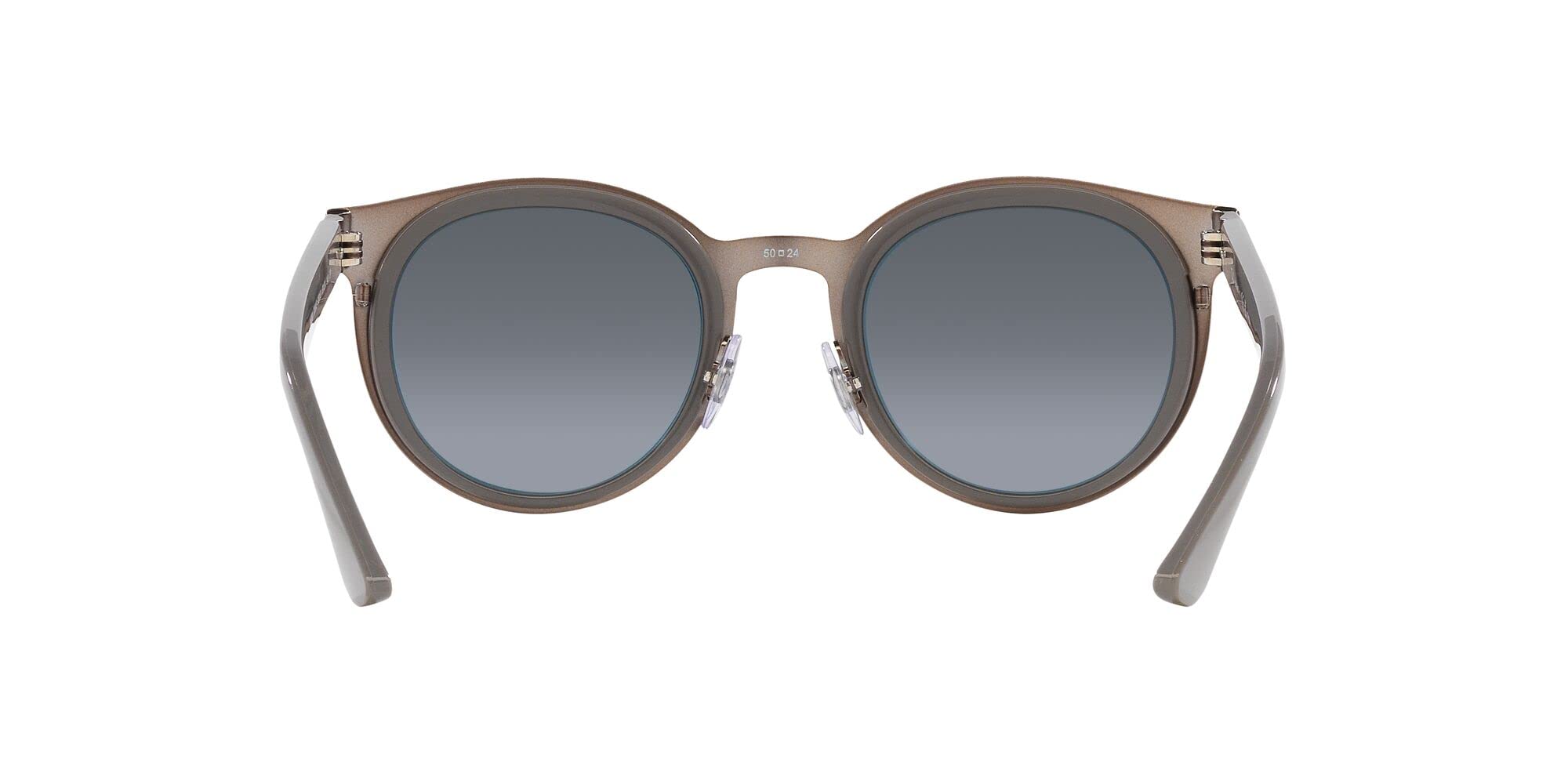 Ray-Ban RB3710 Bonnie Round Sunglasses, Grey on Copper/Grey Gradient Dark Blue Polarized, 50 mm