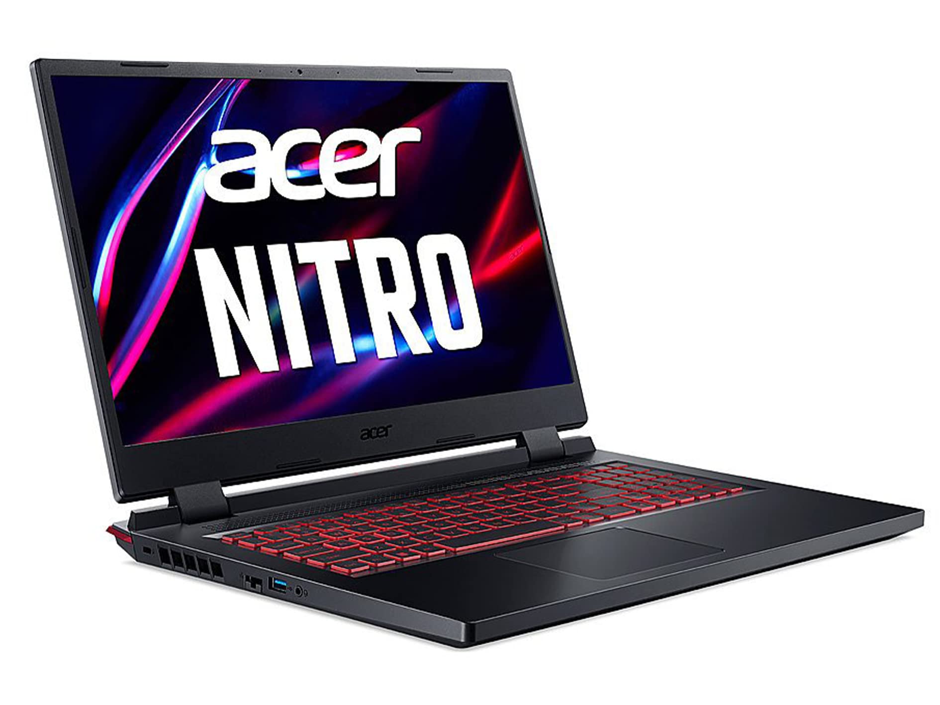 acer 2022 Nitro 5 17.3" FHD 144Hz IPS Gaming Laptop, Intel Core i5-12500H, 16GB RAM, 512GB PCIe SSD, Backlit, NVIDIA GeForce RTX 3050, Win11 Pro, Black, 32GB SnowBell USB Card