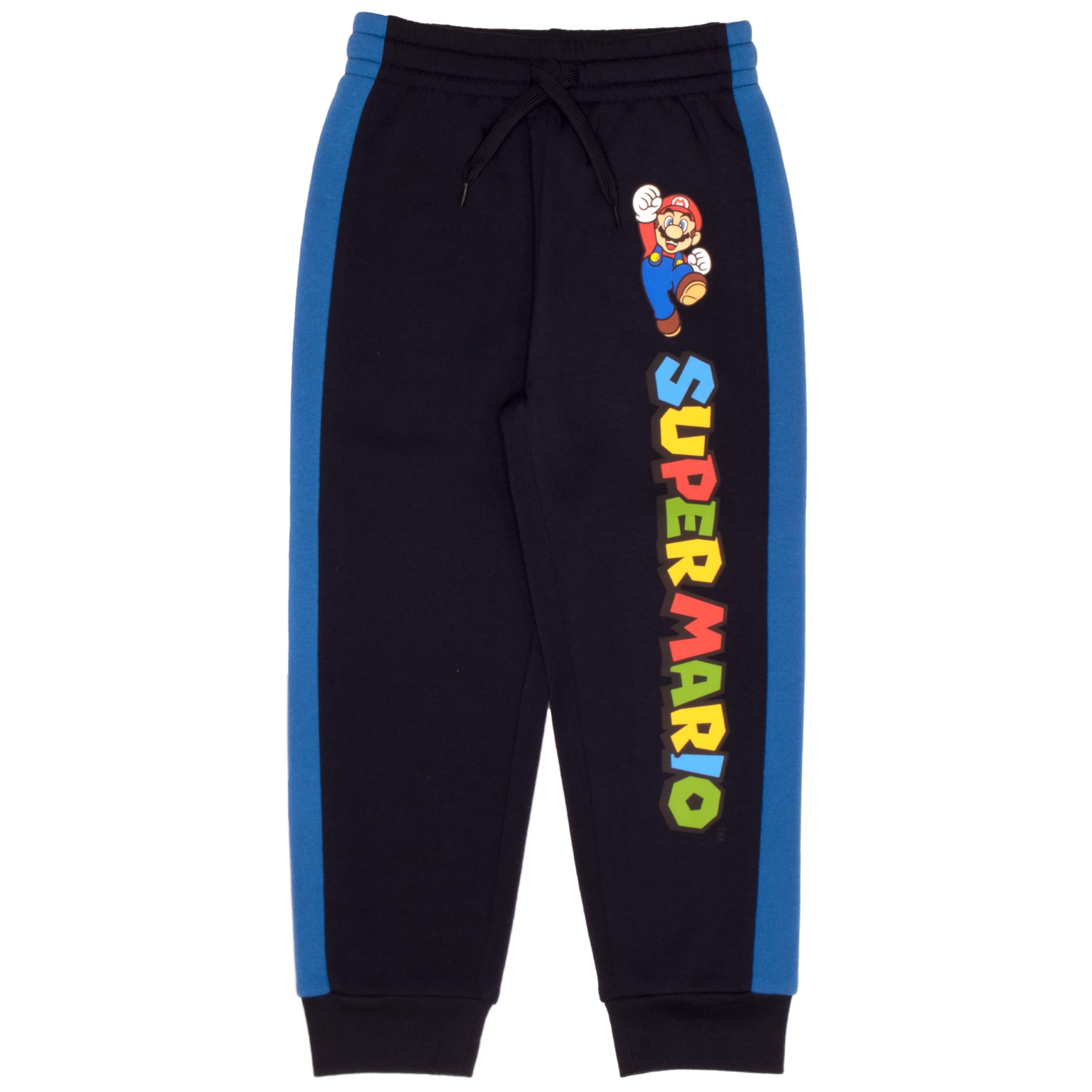 Nintendo Super Mario Video Game 3-Piece Set Boys Short Sleeve T-Shirt, Zip Up Hoodie, Jogger Pants 3-Pack Bundle Set (Size 8, Grey)