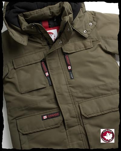 CANADA WEATHER GEAR Boys Winter Coat - Heavyweight Parka Ski Jacket (8-20)