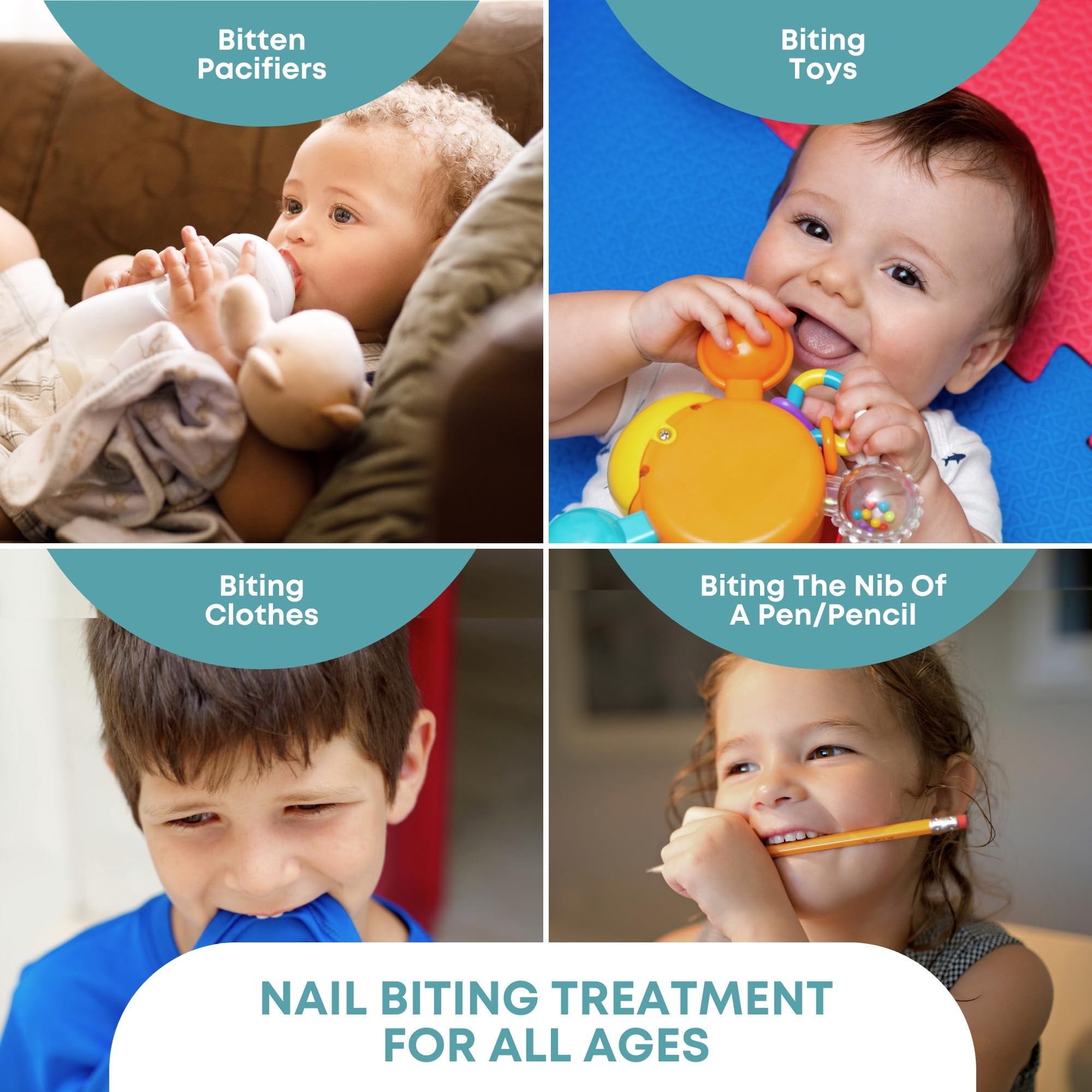 Control-It Natural Nail Biting & Thumb Sucking Solution | 100% Natural Kid Safe Bitter Taste Deterrent | Gentle on Skin, Teeth, Nails | Kids, Adults & Teens | 21 Consecutive Days To See Results