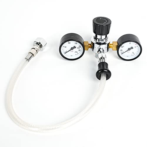 BLUE FLAG Nitrous Oxide Pressure Regulator Pressure Reduction Valve, for 580G, 615G, 1.5L, 2.2L, 3.3L Cream Charger Cylinder