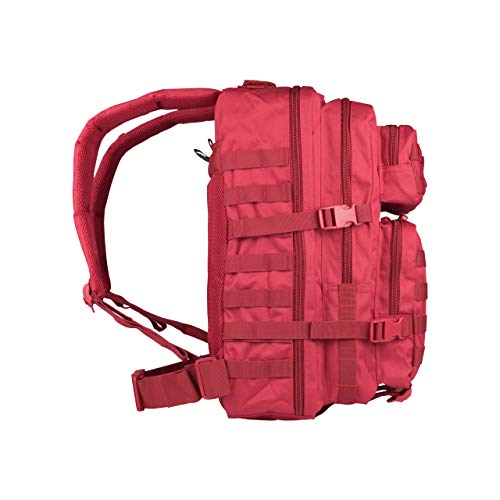 Mil-Tec Military Army Patrol Molle Assault Pack Tactical Combat Rucksack Backpack Bag 36L Signals Red
