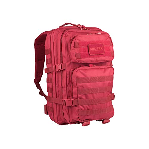Mil-Tec Military Army Patrol Molle Assault Pack Tactical Combat Rucksack Backpack Bag 36L Signals Red
