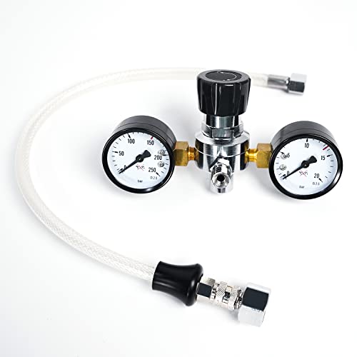 BLUE FLAG Nitrous Oxide Pressure Regulator Pressure Reduction Valve, for 580G, 615G, 1.5L, 2.2L, 3.3L Cream Charger Cylinder