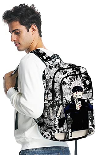 HANDAFA Unisex Multipurpose Bag Aniem Jujutsu Cosplay Backpack Casual Daypack(Hua Gojo)