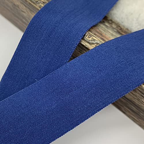 10/15/20/25mm 5yards Navy Blue Lace Trim Elastic Ribbon Fold Over Elastic Band for Sewing Lace Trim Waist Band