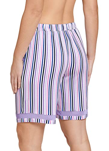 Jockey Women's Sleepwear Cooling Comfort Bermuda Short, Awake Stripe, M