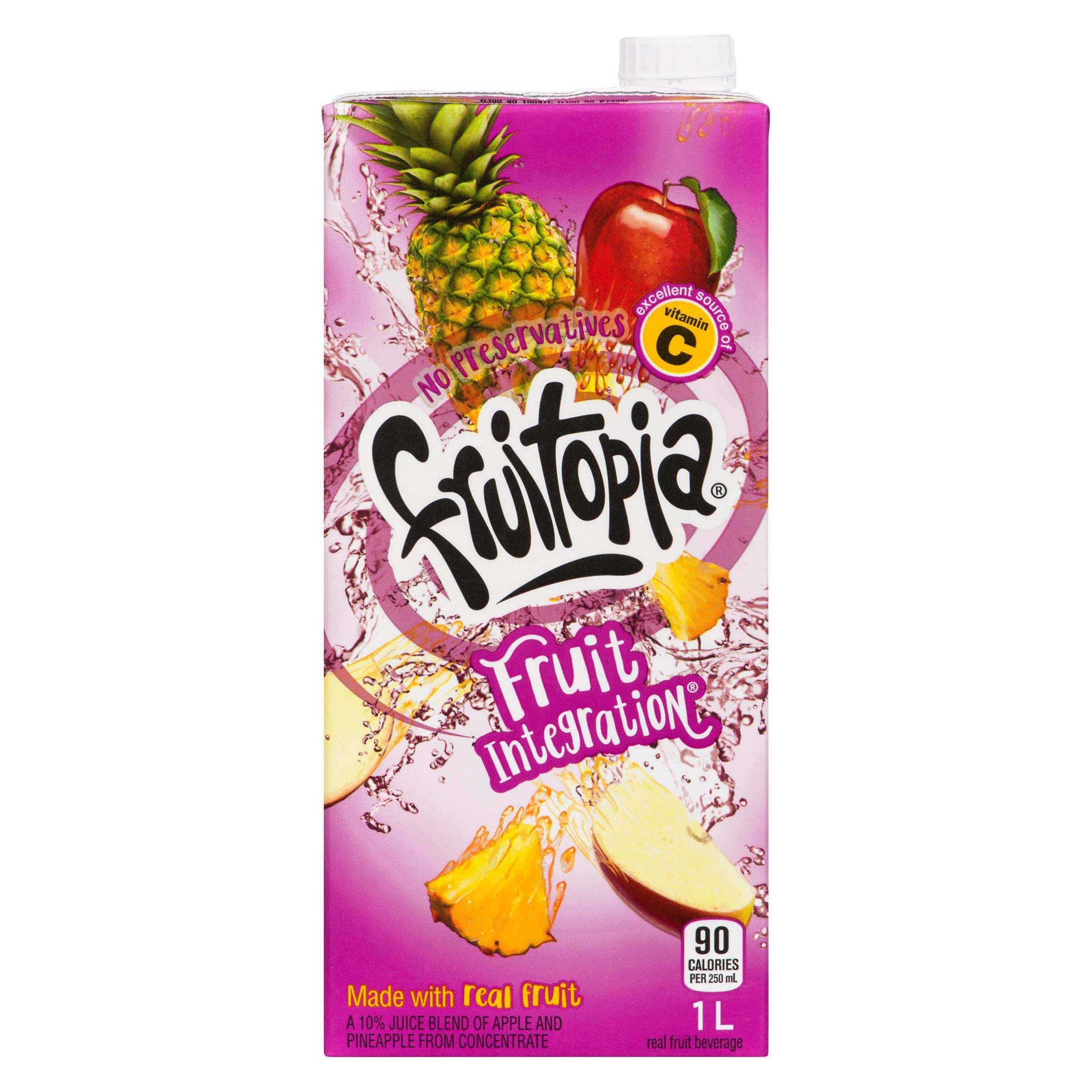 Fruitopia Strawberry Passion Awareness & Fruit Integration Juice, 1L/33fl.oz (Pack of 2) Shipped from Canada