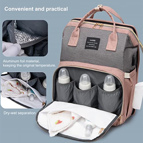 Shiaodsspcv Baby Diaper Bag Backpack-Baby Bag for Boys & Girls, Baby Diaper Backpack, Foldable Baby Diaper Bags (Green)