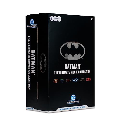 McFarlane Toys - WB 100 DC Multiverse Batman The Ultimate Movie Collection 7in Figure 6pk, Gold Label, Amazon Exclusive
