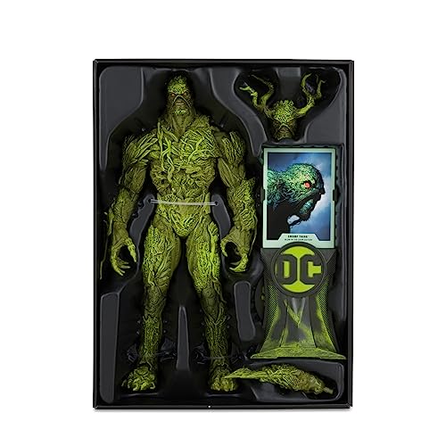 McFarlane Toys - DC Multiverse Swamp Thing Glow in The Dark Edition Gold Label MegaFigure, Gold Label, Amazon Exclusive