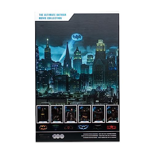 McFarlane Toys - WB 100 DC Multiverse Batman The Ultimate Movie Collection 7in Figure 6pk, Gold Label, Amazon Exclusive