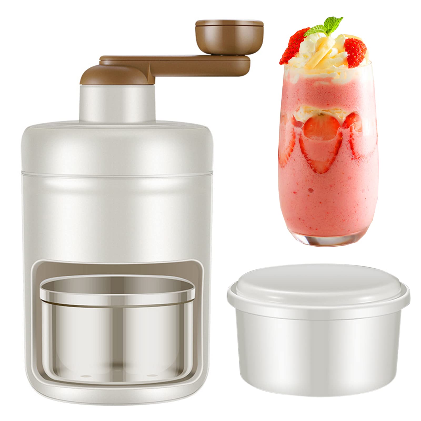 Snow Cone Machine Slushie Machine Ice Crusher Shaver,Shaved Ice Machine With Ice Cube Trays and Popsicles Molds,Snowcone, Cocktail, Margaritas Maker For Home