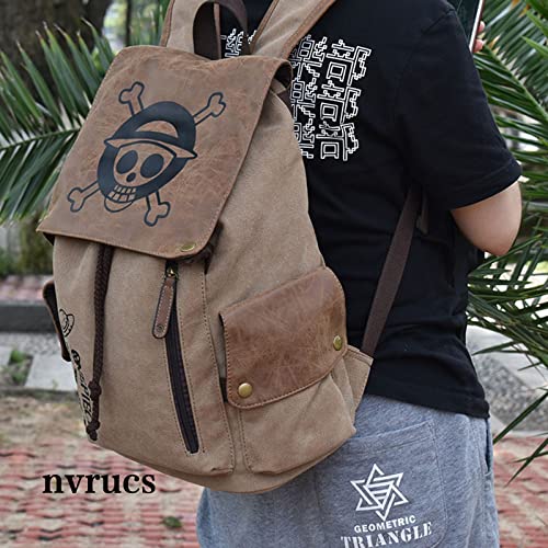 KITAT Anime Backpack One Piece Student School Book Bag Travel Teens Laptop Bagpacks