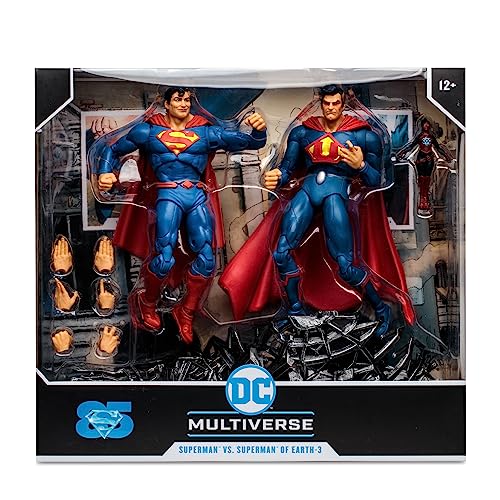 McFarlane Toys - DC Multiverse Superman vs Superman of Earth-3 with Atomica 7in Figure 2pk