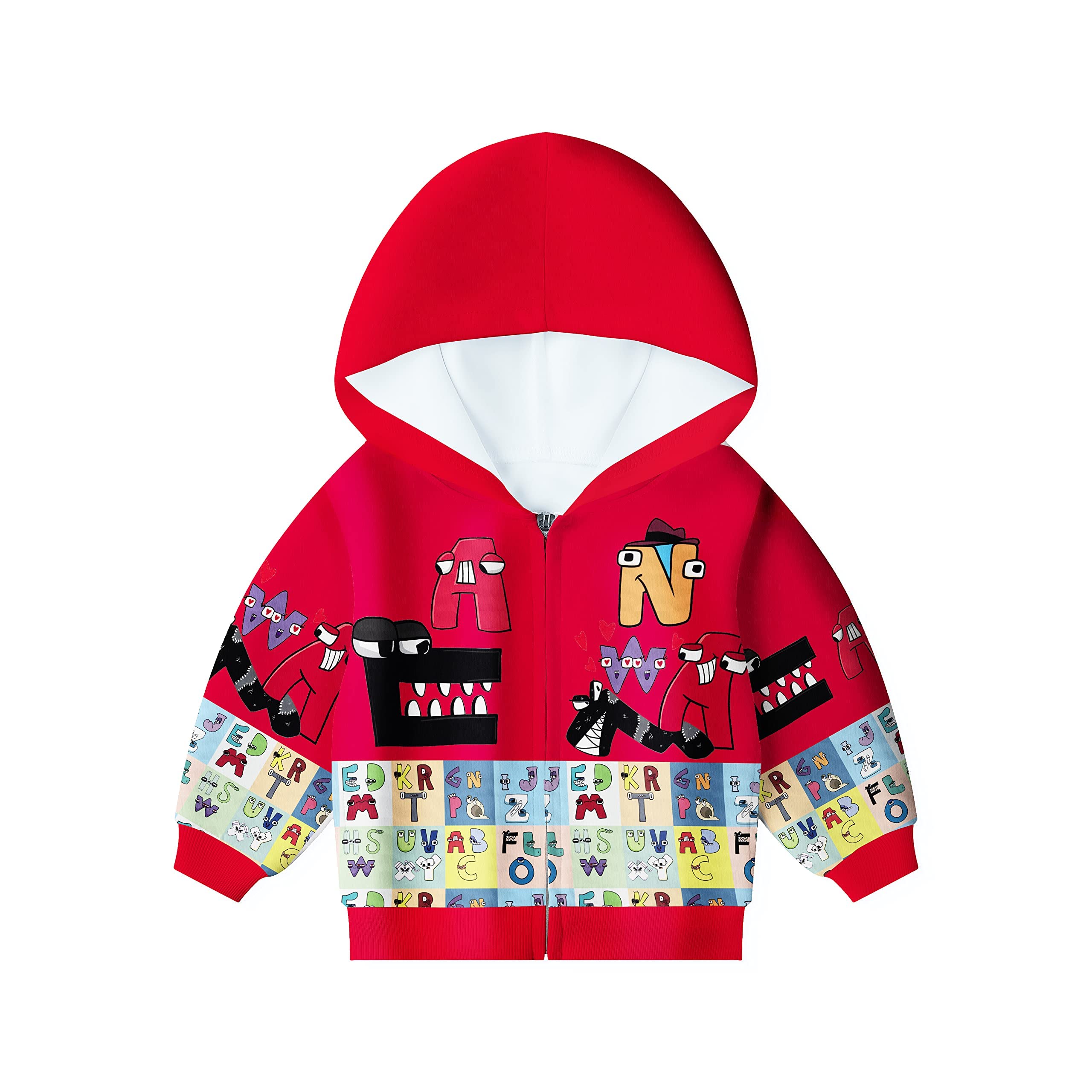 ANAVAE Boys Alphabet Pants Sets Kids Letters Long Sleeve Tee Shirt 2PCS Cartoon Horror Game Clothing Set Playwear