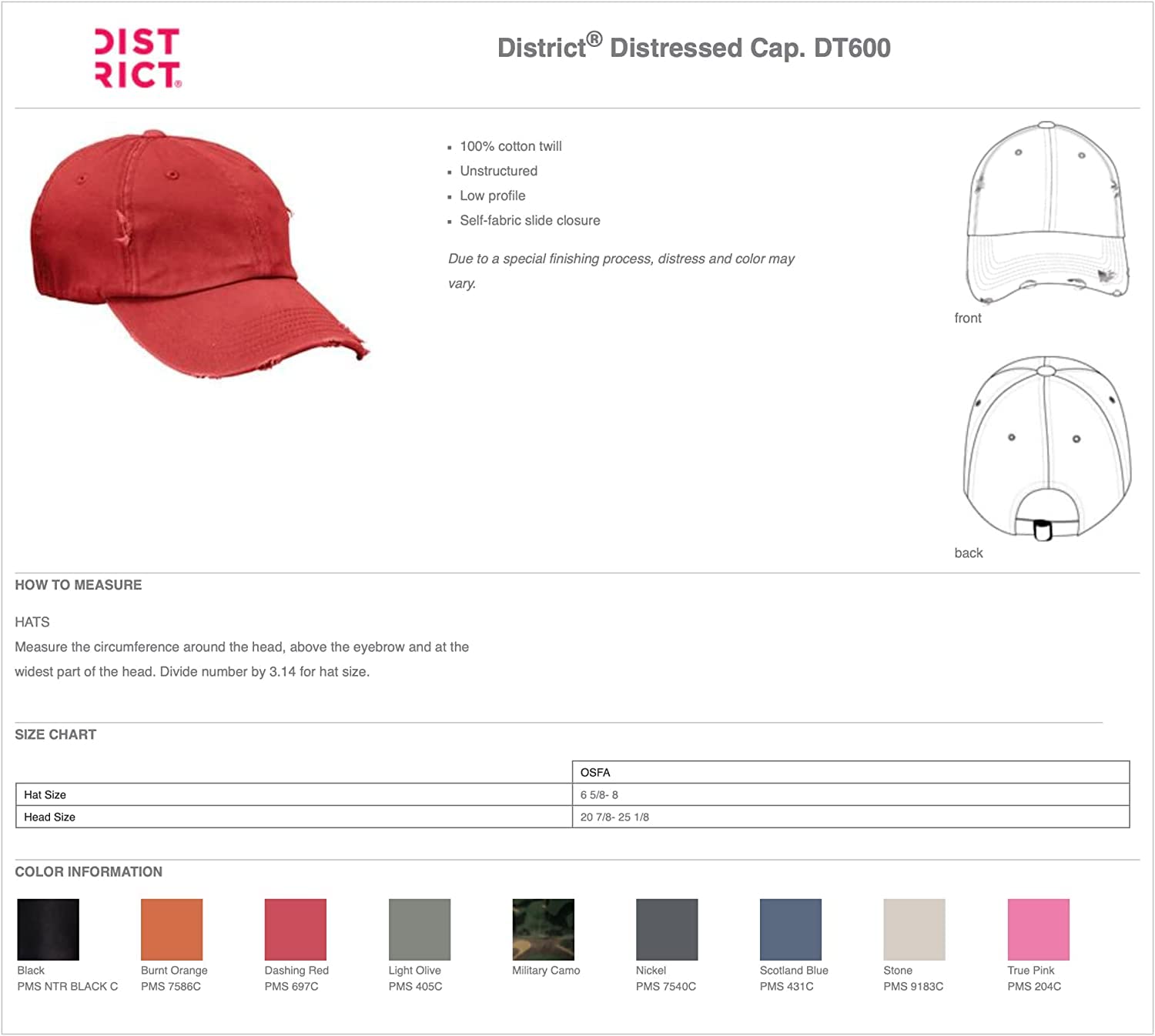 Artist Shot Embroidered Custom Hats For Men & Women Made in USA Personalized Hats, Hook & Loop Closure Custom Hats Design Your Own with Your Dream Picture & Text hat Distressed Cap Custom Vintage Hat