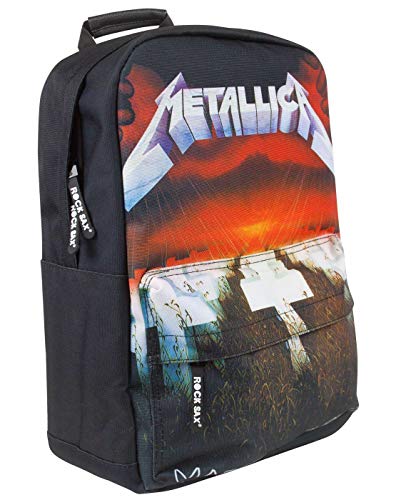 Rock Sax Metallica Master Of Puppets Men's Zip Fastening Band Backpack