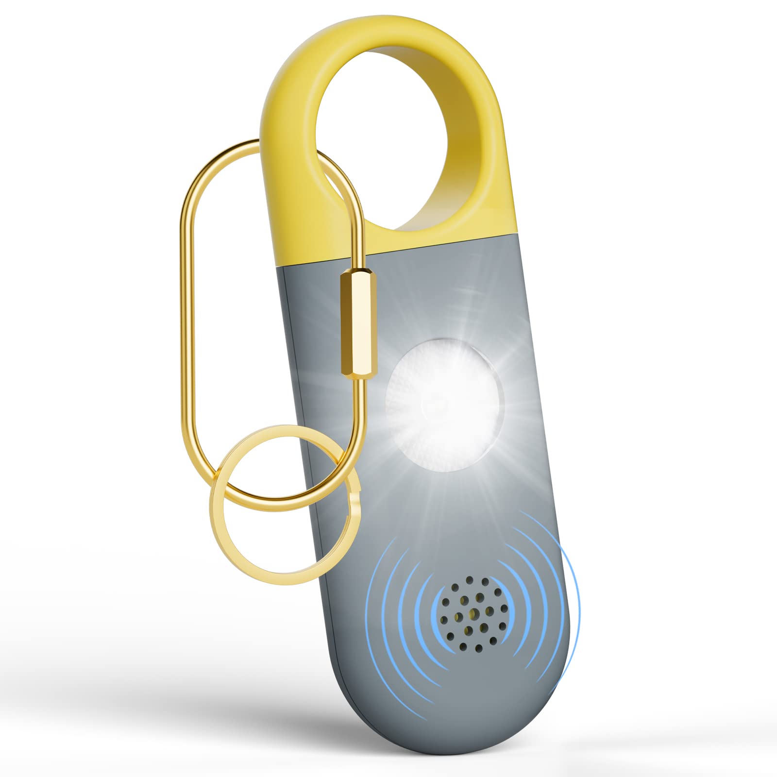 Reepos Personal Safety Alarm - 130dB Siren Whistle with SOS LED Strobe Light - Keychain Alarm for Women, Kids, Elderly