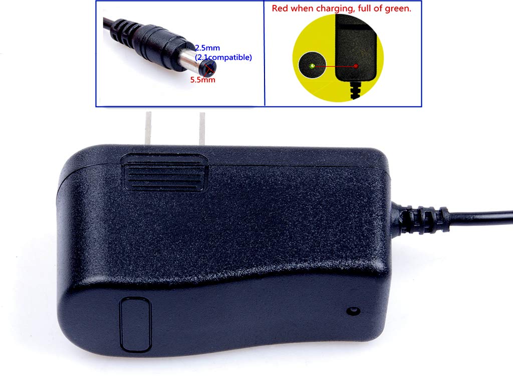 LIVISN DC 4.2V 1A Power Adapter Li-ion Battery Charger with LED Indicator 5.5x2.5 2.1mm Interface Suitable for Suitable for 3.7V 4.2V Lithium Battery