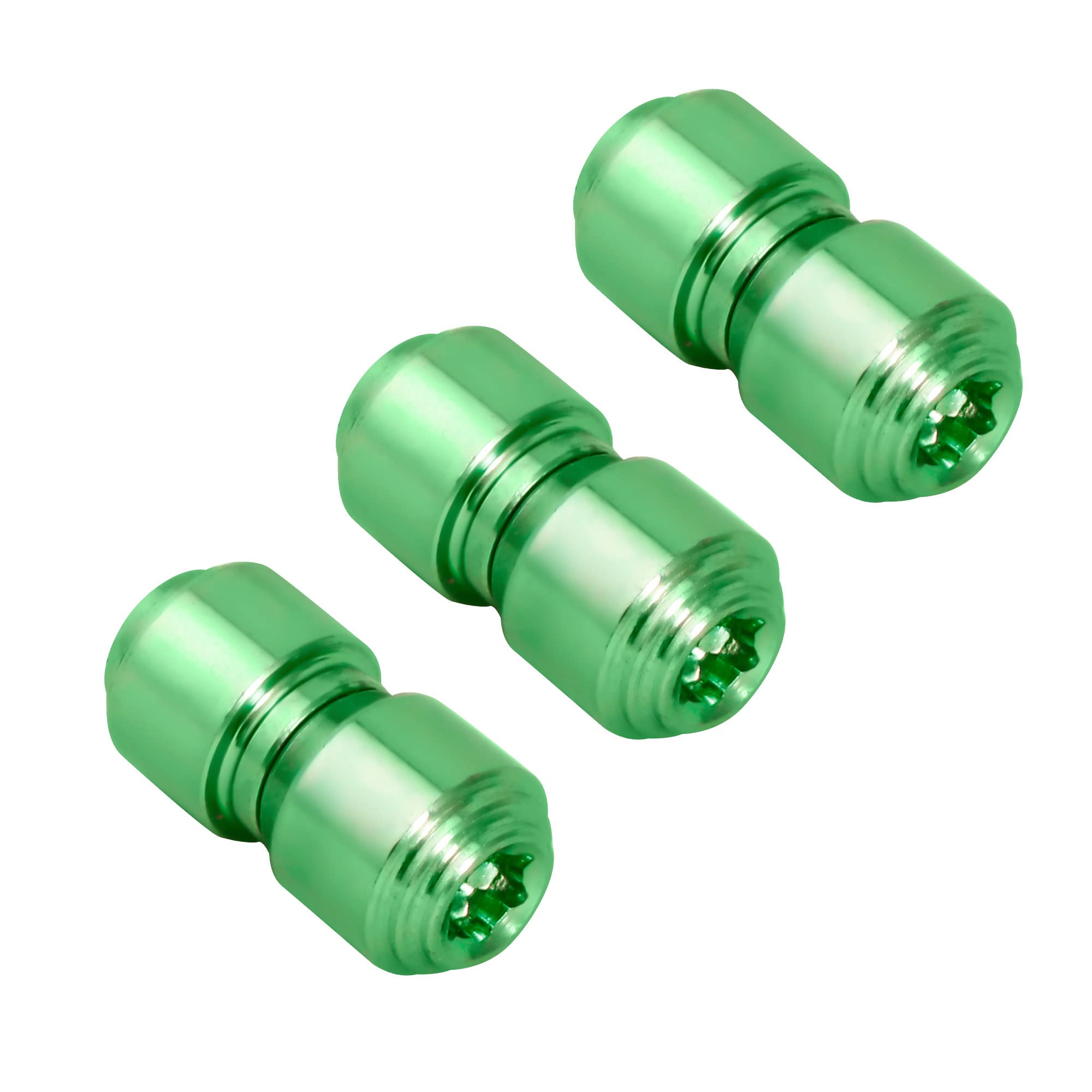 3 Packs Custom Thumb Studs for Benchmade Bugout 535 Series Knives and 535S, 535GRY-1,535SGRY-1 and More, Replacement Anodized Titanium Thumb Stud Set, Green