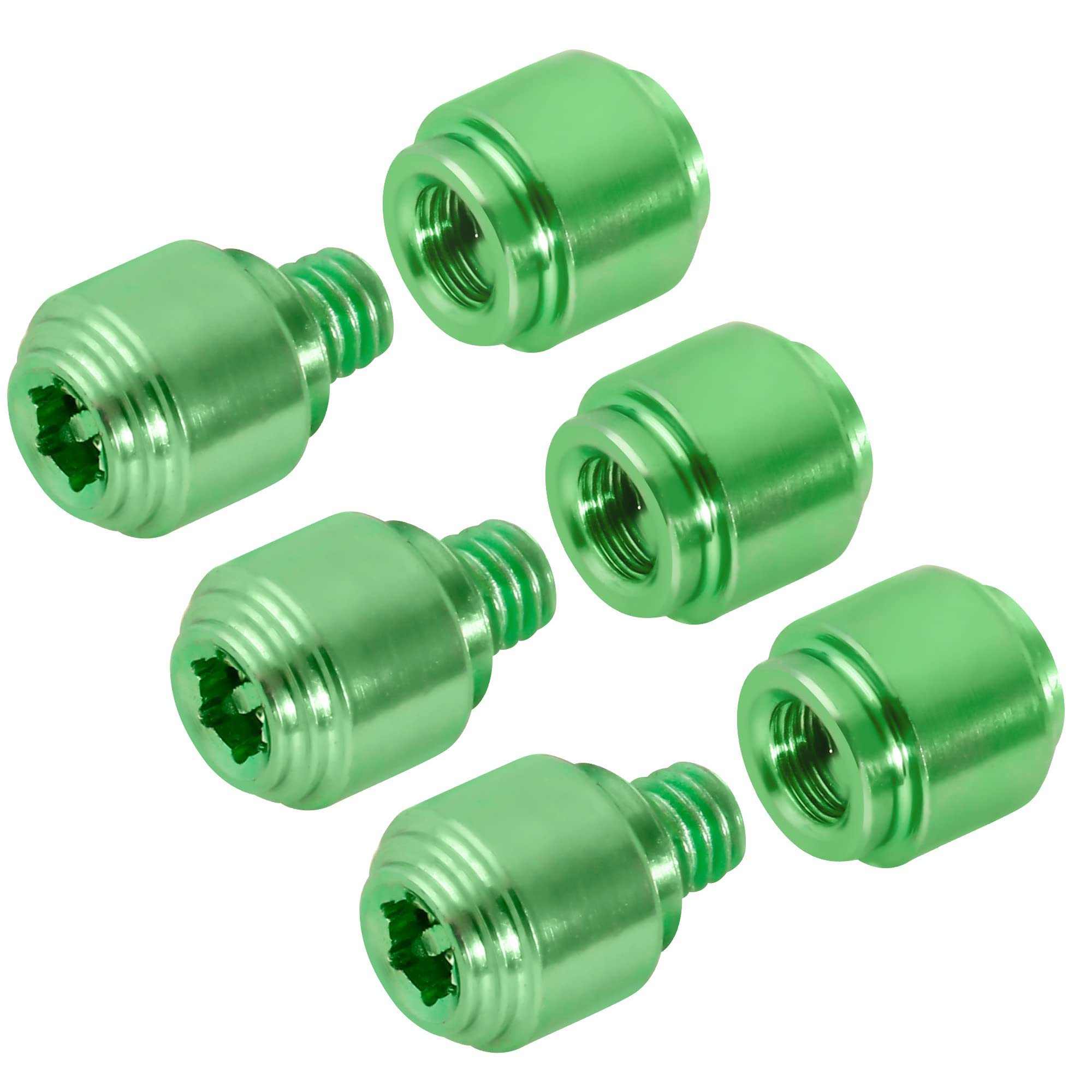 3 Packs Custom Thumb Studs for Benchmade Bugout 535 Series Knives and 535S, 535GRY-1,535SGRY-1 and More, Replacement Anodized Titanium Thumb Stud Set, Green