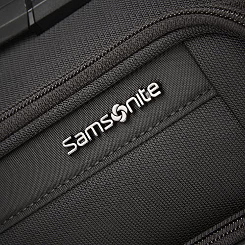 Samsonite Lineate DLX Softside Expandable Luggage with Spinner Wheels, Black, Large Checked