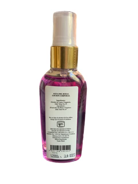 Urania Siete Machos Agua de Tocador Cologne Locion Corporal (Agua Del Rosal 60ml)