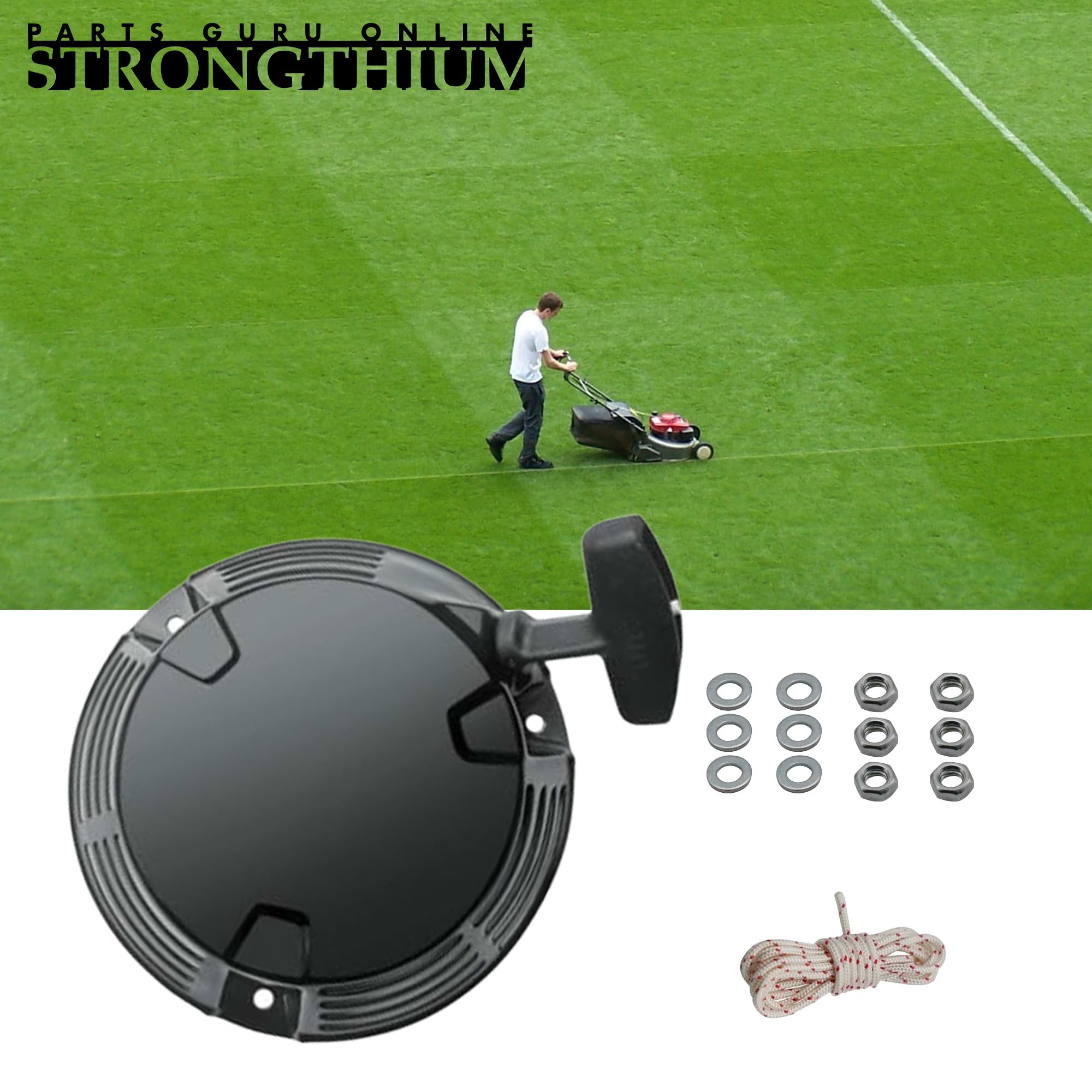 Strongthium GXV160 GXV140 Pull Start Assembly for HR216 HRA216 HRC216 28400-Z1V-802ZA 28400-Z1V-802ZB 28400-ZE7-003ZA Honda Pull Cords
