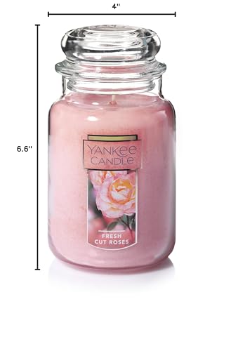 Yankee Candle Fresh Cut Roses and Vanilla Cupcake Scented 22oz Large Jar Candles (2-Pack)