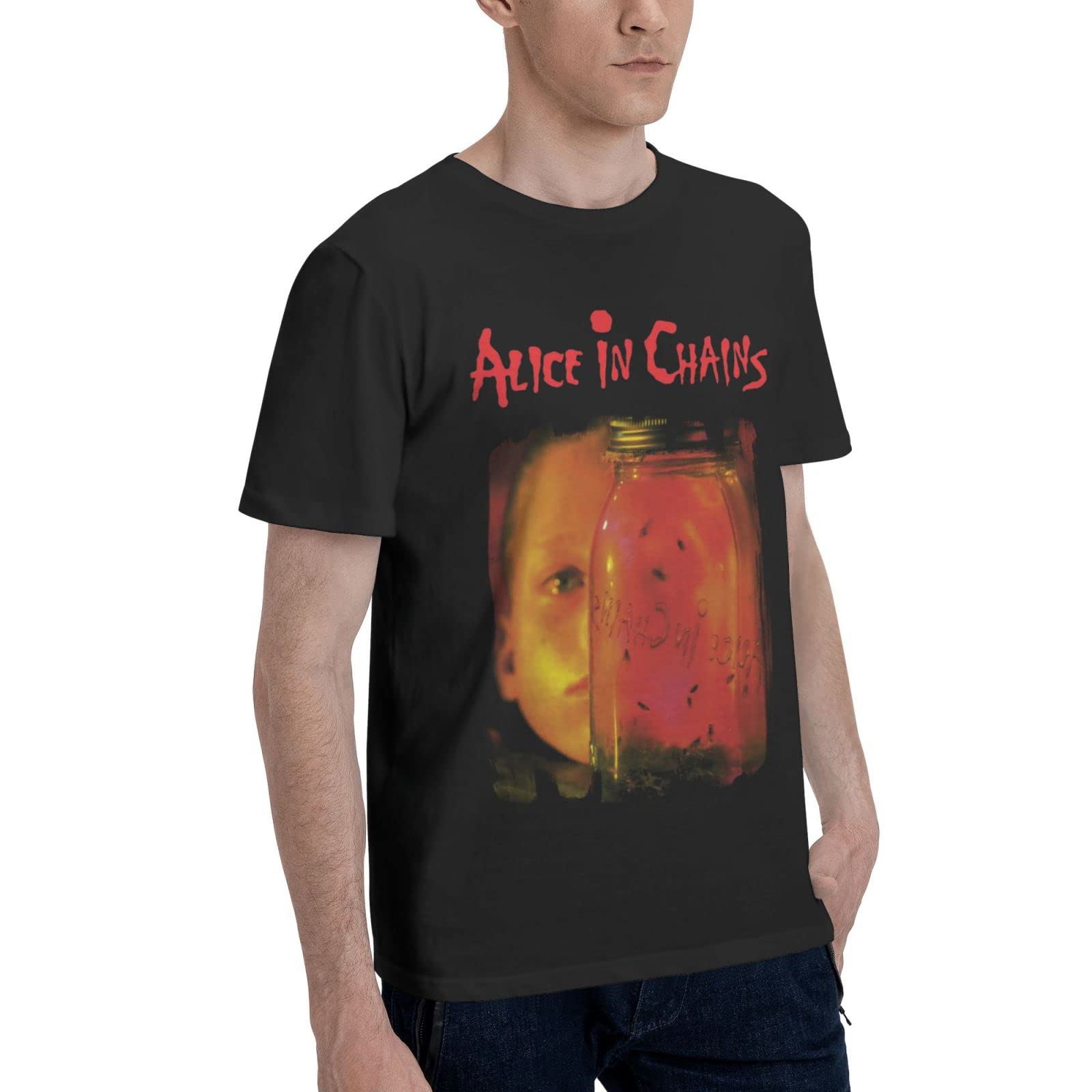 Alices in Chainss Novelty Men's T-Shirt Short Sleeve T-Shirts 6X-Large