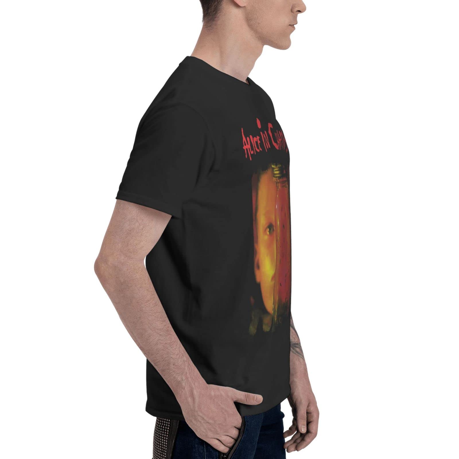 Alices in Chainss Novelty Men's T-Shirt Short Sleeve T-Shirts 6X-Large
