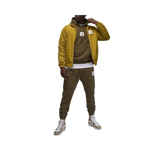 Nike Jordan Essentials Fleece Men's Hoodie (as1, alpha, l, regular, regular, Light Olive)