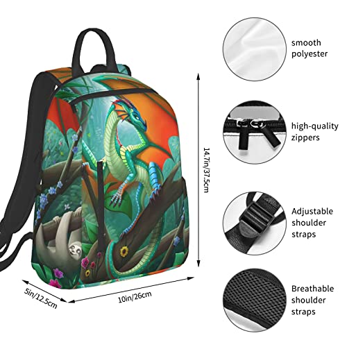 Travel Laptop Anime casual Backpack Camping Cyclingo Outdoor Activitie Daily Life Bag 14.6”X10.2”X4.9”Medium-Size