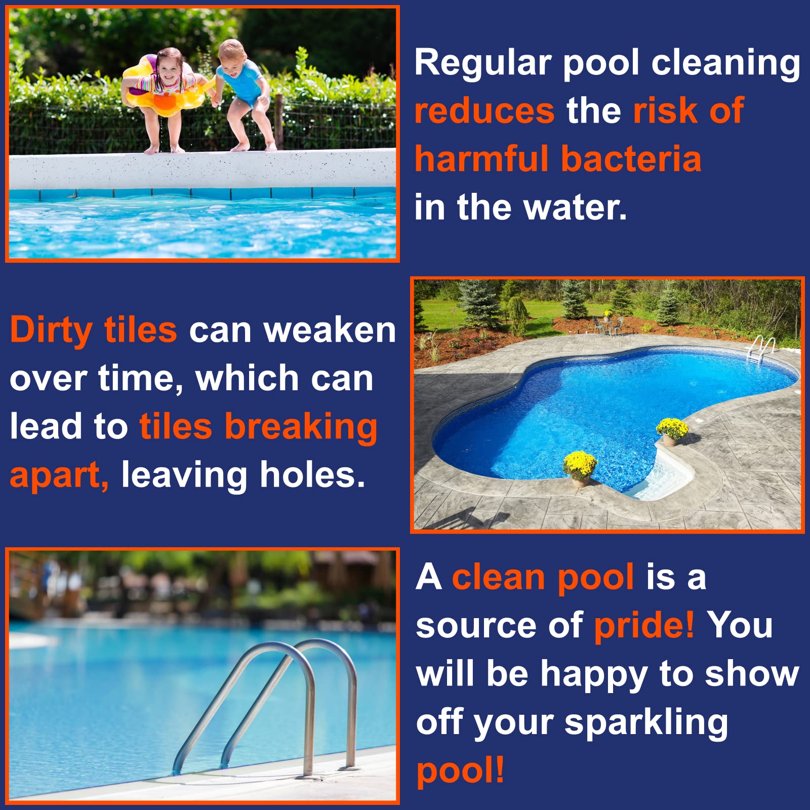 Pool-Whiz Pumice Block Pool Tile & Concrete Cleaner Pumice Stone for Cleaning Pools Spas & Water Features Pool & Spa Cleaner Pumice Block for Rust, Stains Build Up by Billy Buckskin Co. Pack of 2
