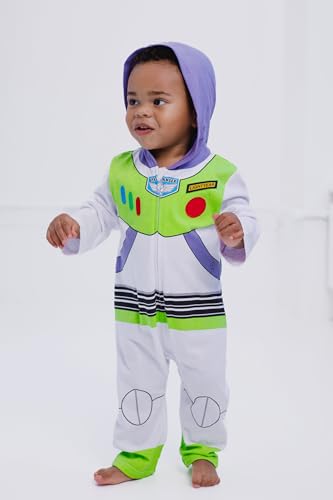 Disney Pixar Toy Story Buzz Lightyear Infant Baby Boys Zip Up Cosplay Coverall Green 12 Months