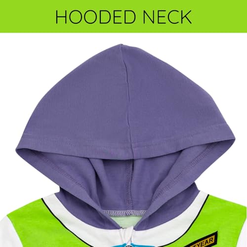 Disney Pixar Toy Story Buzz Lightyear Infant Baby Boys Zip Up Cosplay Coverall Green 12 Months
