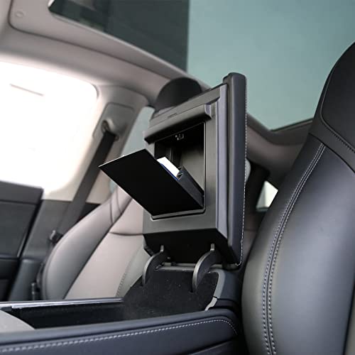 NITOYO 3PCS Upgraded WHITE Center Console Organizer Tray Compatible with Tesla Model 3/Y, Armrest Organizer Tray, Armrest Hidden Cubby Drawer Storage Box 2021-2023 Model 3/Y (3 IN 1)