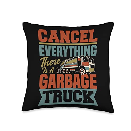 Recycling Trash Dump Garbage Truck Kids Throw Pillow