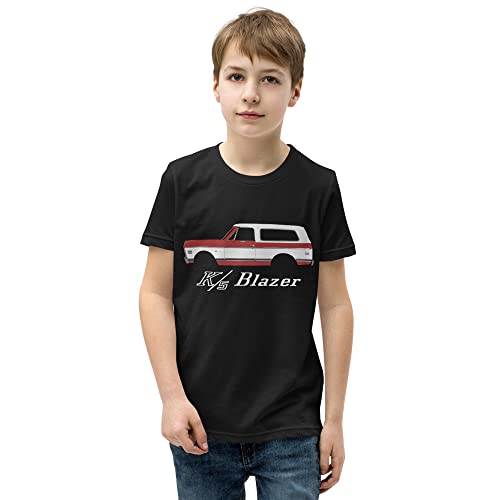 1971 Chevy K5 Blazer CST Red and White Vintage Truck Owner Youth Short Sleeve T-Shirt