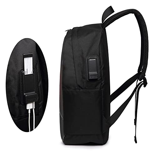 AMRANDOM School Backpack Book Bag Rock Roll Drums Flame Drummer Skull Supplies For College Students Travel Laptop Backpack With One Size