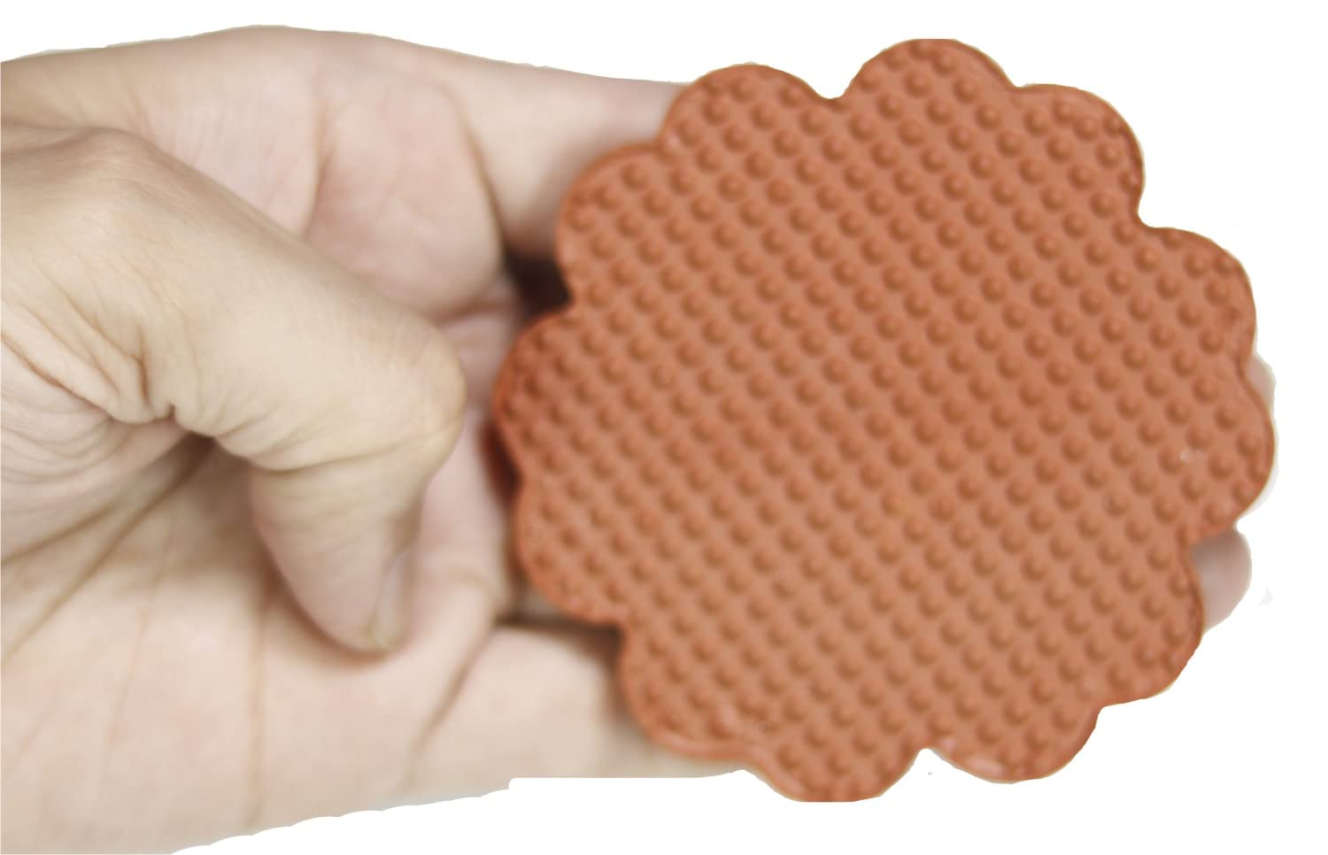 Ashirwad Terracotta Foot Scrubber Handmade Organic Clay Dead Skin Remover Natural Pumice Stone Women Men Unisex Foot Heel Filer Scraper (Scrubber-3)