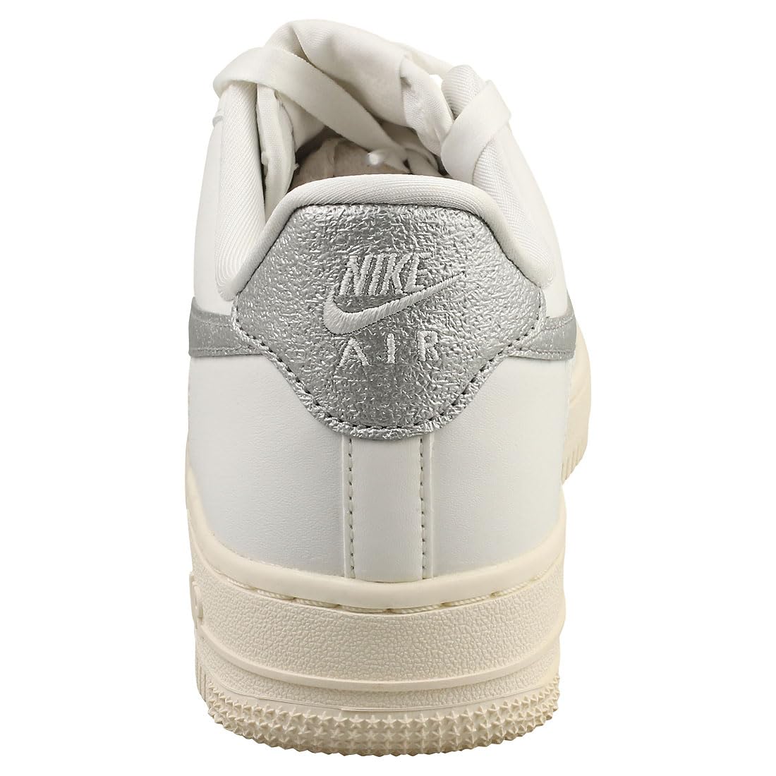 Nike Air Force 1 Womens ESS TRND Summit White/Metallic Silver Size 6.5