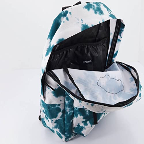 Vans Realm Deep Blue Teal Backpack, Tie Dye, One size