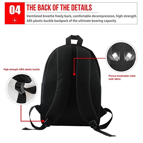 Doojoayie T Rex Dinosaur Backpack Primary School Backpack Elementary BookBag Students Daypack Rucksack for Boys Girls Kids Teens