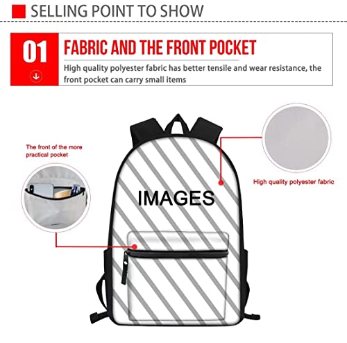 Doojoayie T Rex Dinosaur Backpack Primary School Backpack Elementary BookBag Students Daypack Rucksack for Boys Girls Kids Teens