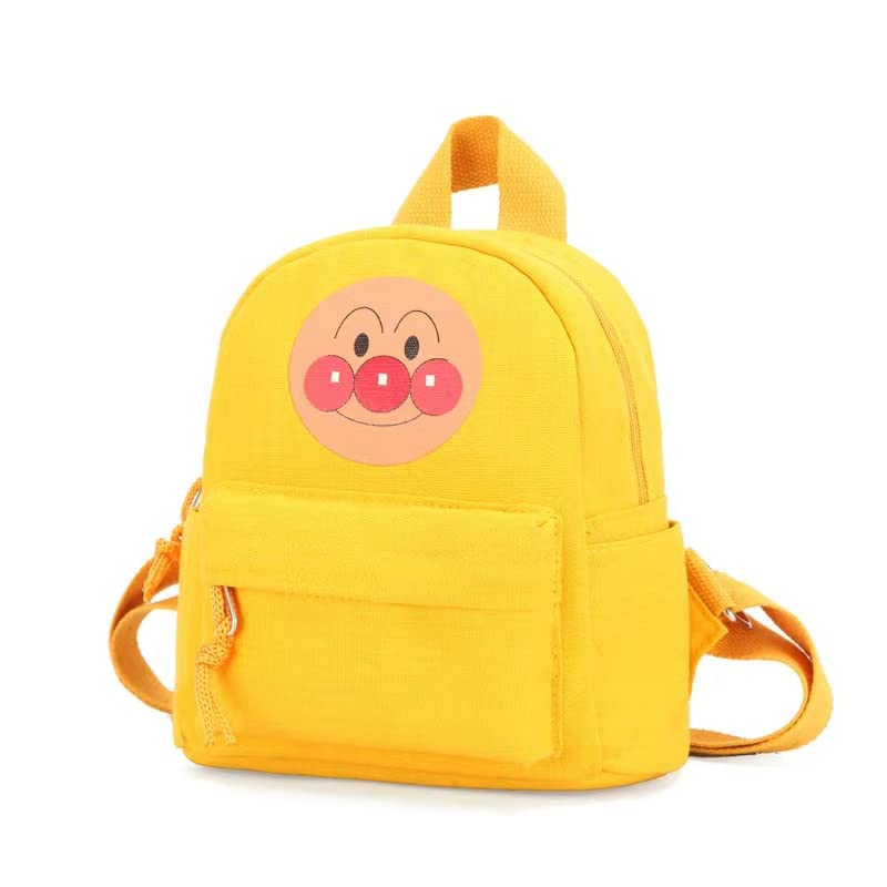 MASINIES Cartoon Backpack,Anpanman Backpack Animal Design Preschool Bag for Travel Girls Boys,Yellow
