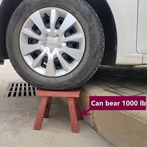 dadaozhijian Handmade Solid Wood Stool Bearing 1000 lbs,Small Short Stool,Shoe Changing Stool,Plant Stand,Milking Stool,Footstool,Ladder Stool,Strong and Durable (1 Pack)