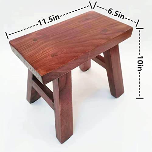 dadaozhijian Handmade Solid Wood Stool Bearing 1000 lbs,Small Short Stool,Shoe Changing Stool,Plant Stand,Milking Stool,Footstool,Ladder Stool,Strong and Durable (1 Pack)